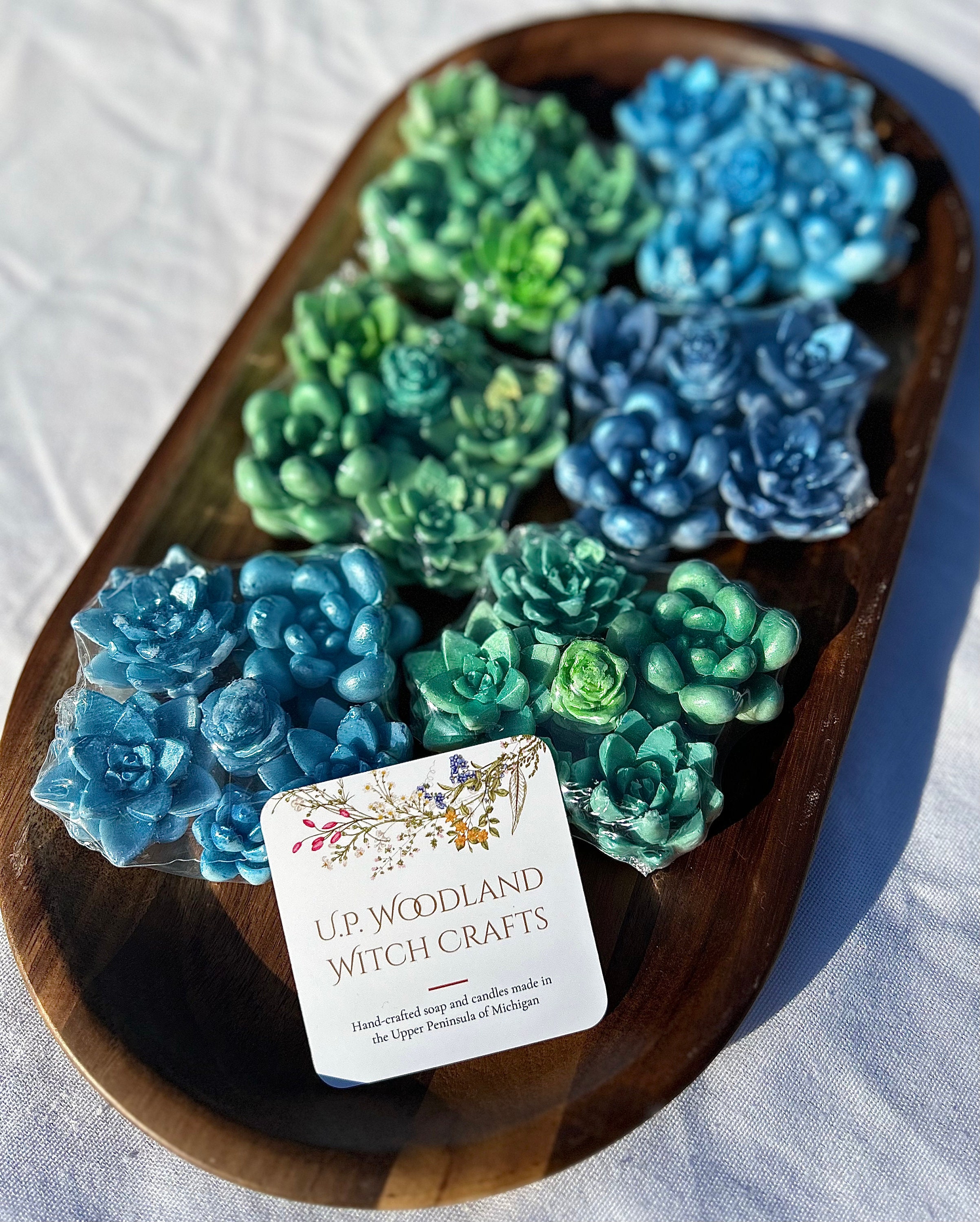 Cottagecore Mini Succulent Goat's Milk Soap Bars for Plant Lovers - Etsy