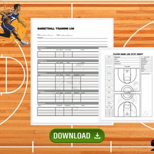 Basketball Training Workout Log and Player Stat Sheet - Etsy