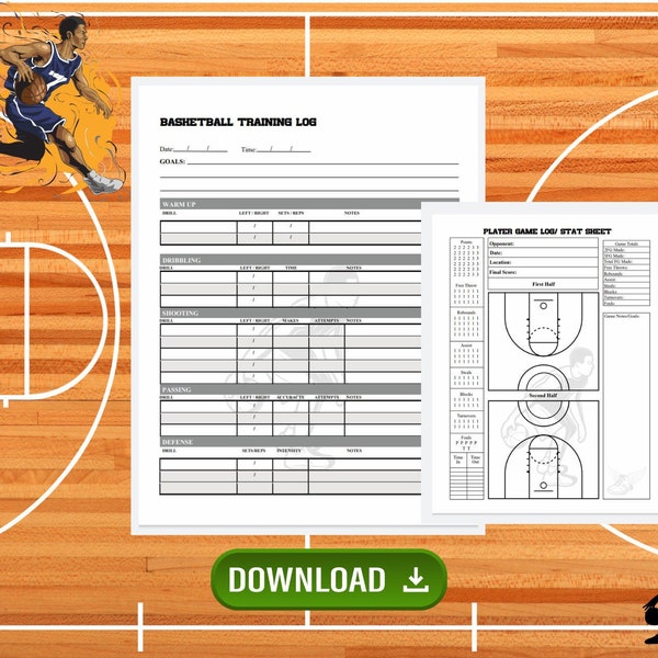 Basketball Stats Sheet - Etsy