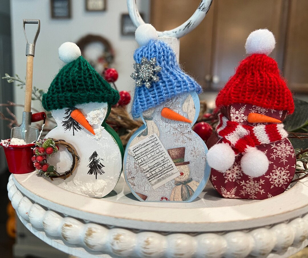 Tiered Tray Snowman Carolers. Tiered Tray Snowmen, Tiered Tray ...