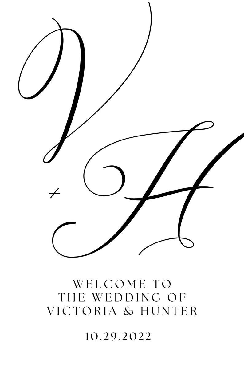 Wedding Welcome Sign Canva Template - Etsy