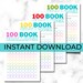 Printable 100 Book Challenge for Kids - PDF - Colorful Printable ...