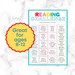 Colorful Printable Challenge for Intermediate Students- PDF - Printable ...