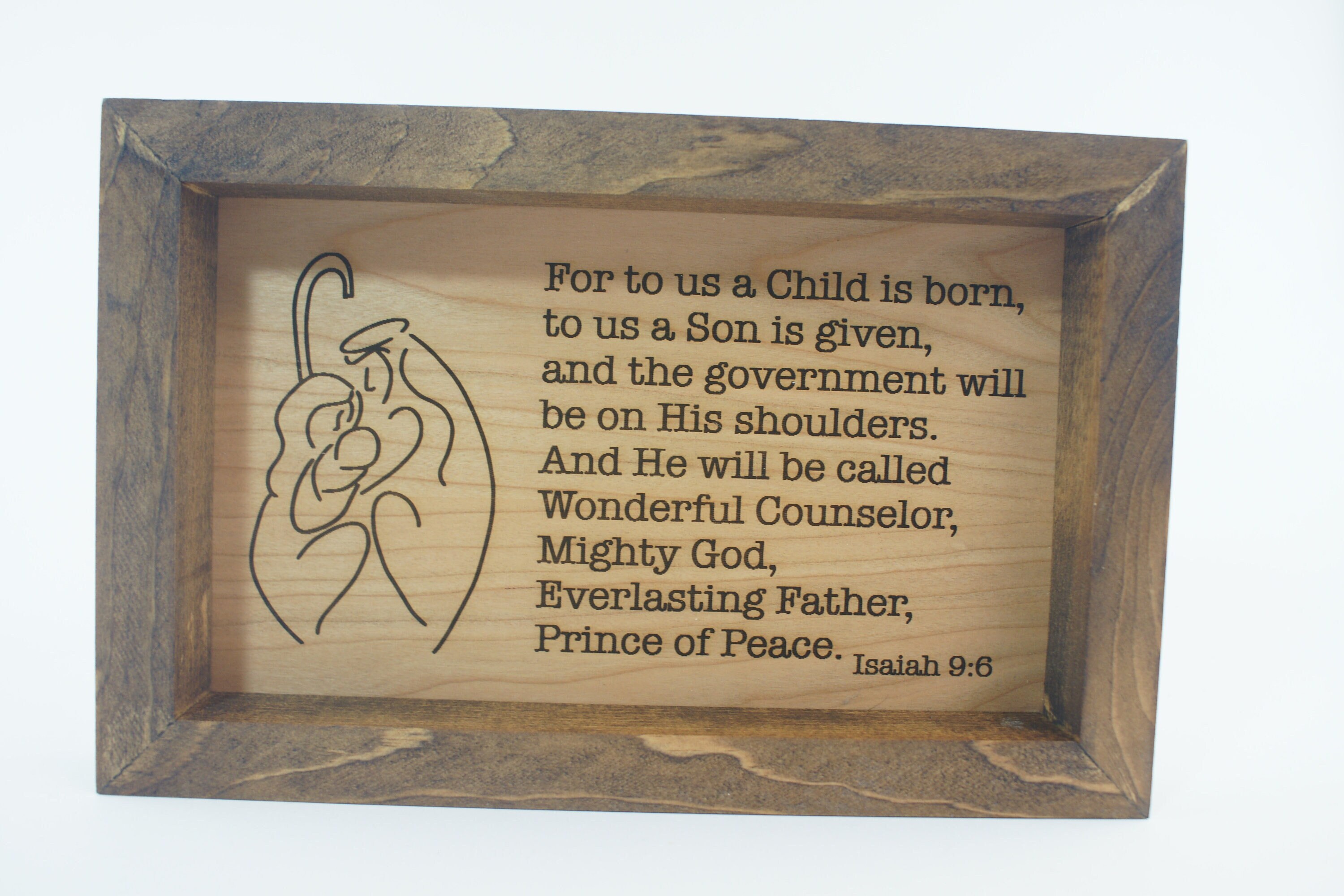 Framed Nativity Sign - Etsy