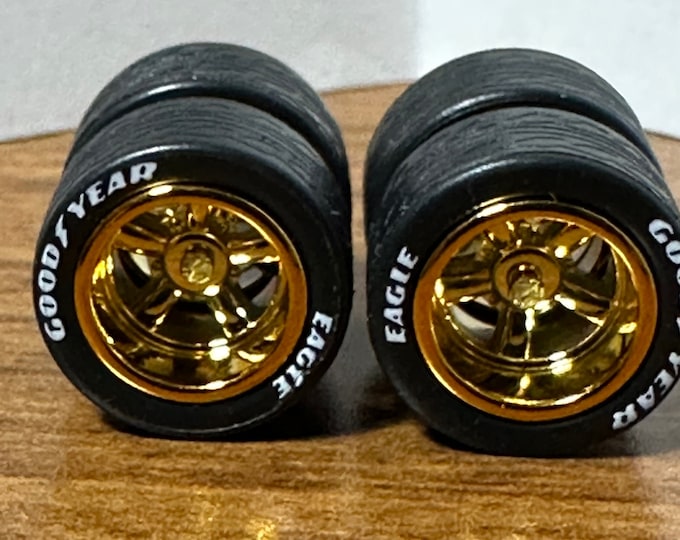Hot Wheels Gold Goodyear 5 Spoke Mags 12/12mm - Etsy