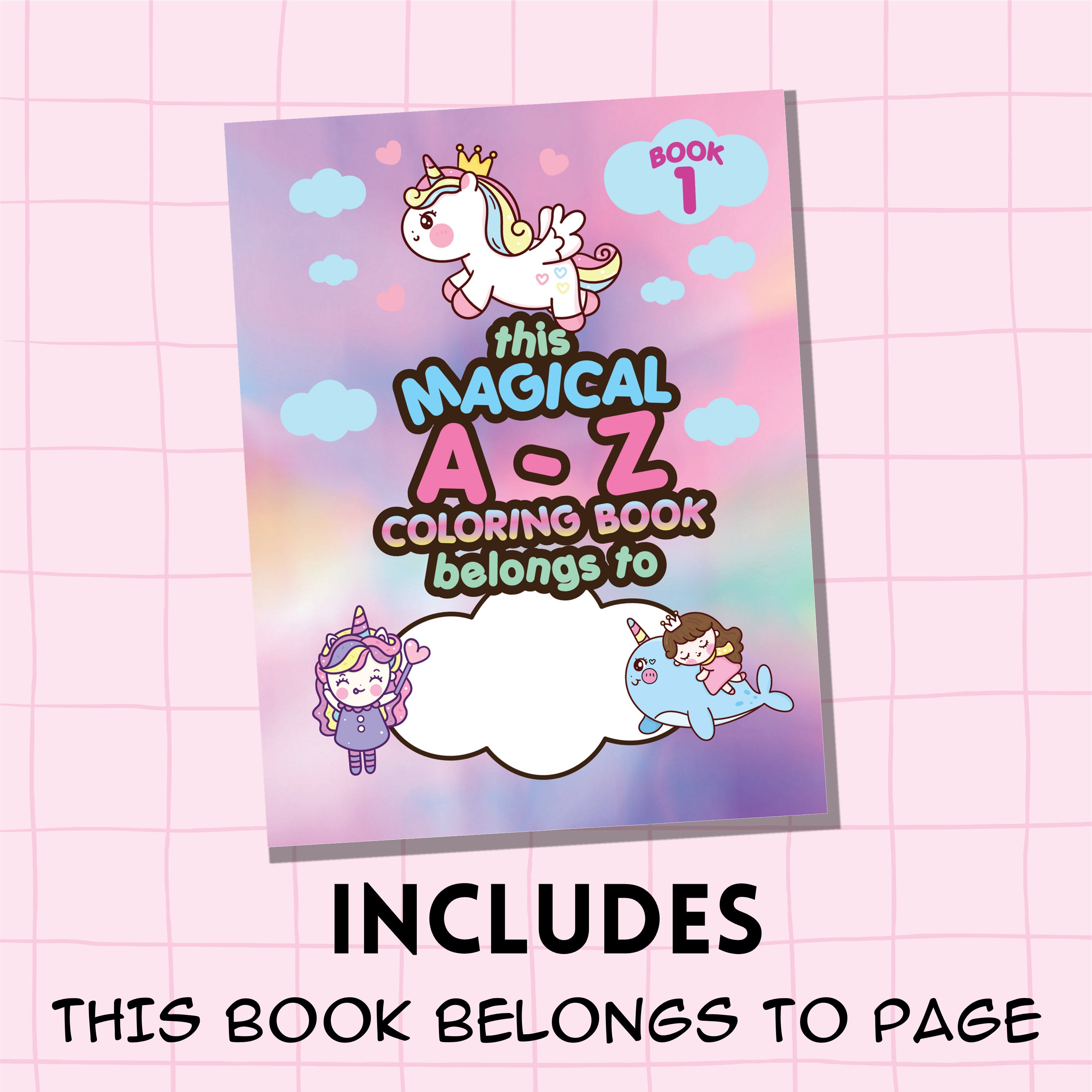 Magical A Z Coloring Pages for Toddlers, Preschoolers book 1 Magical ...
