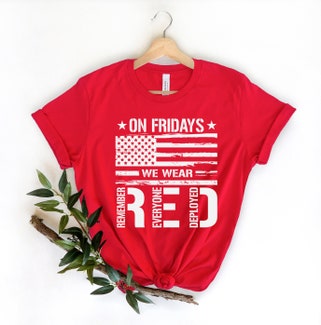 Red Deployment Shirt - Etsy