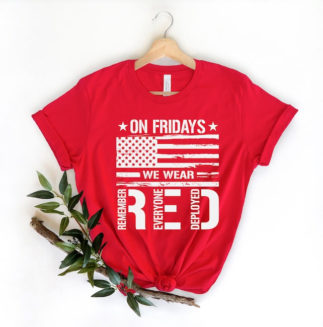 Red Deployment Shirt - Etsy