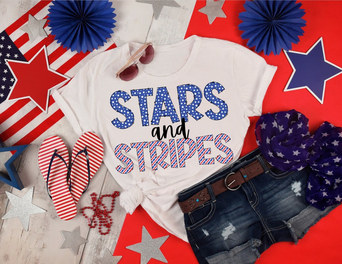 Stars and Stripes Sublimation PNG | Independence Day Design | 4th of ...