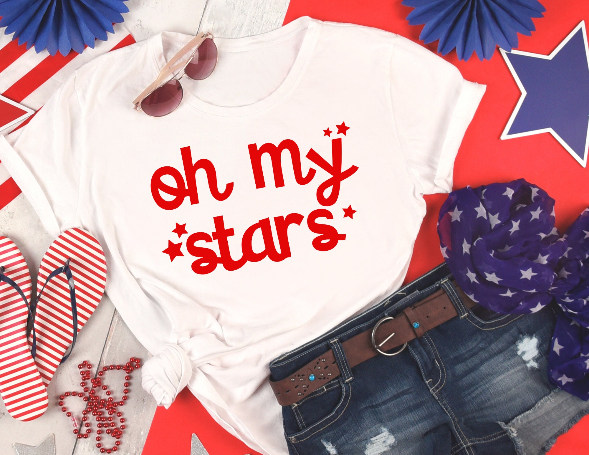 Oh My Stars PNG | Independence Day Design | 4th of July PNG | Oh My ...