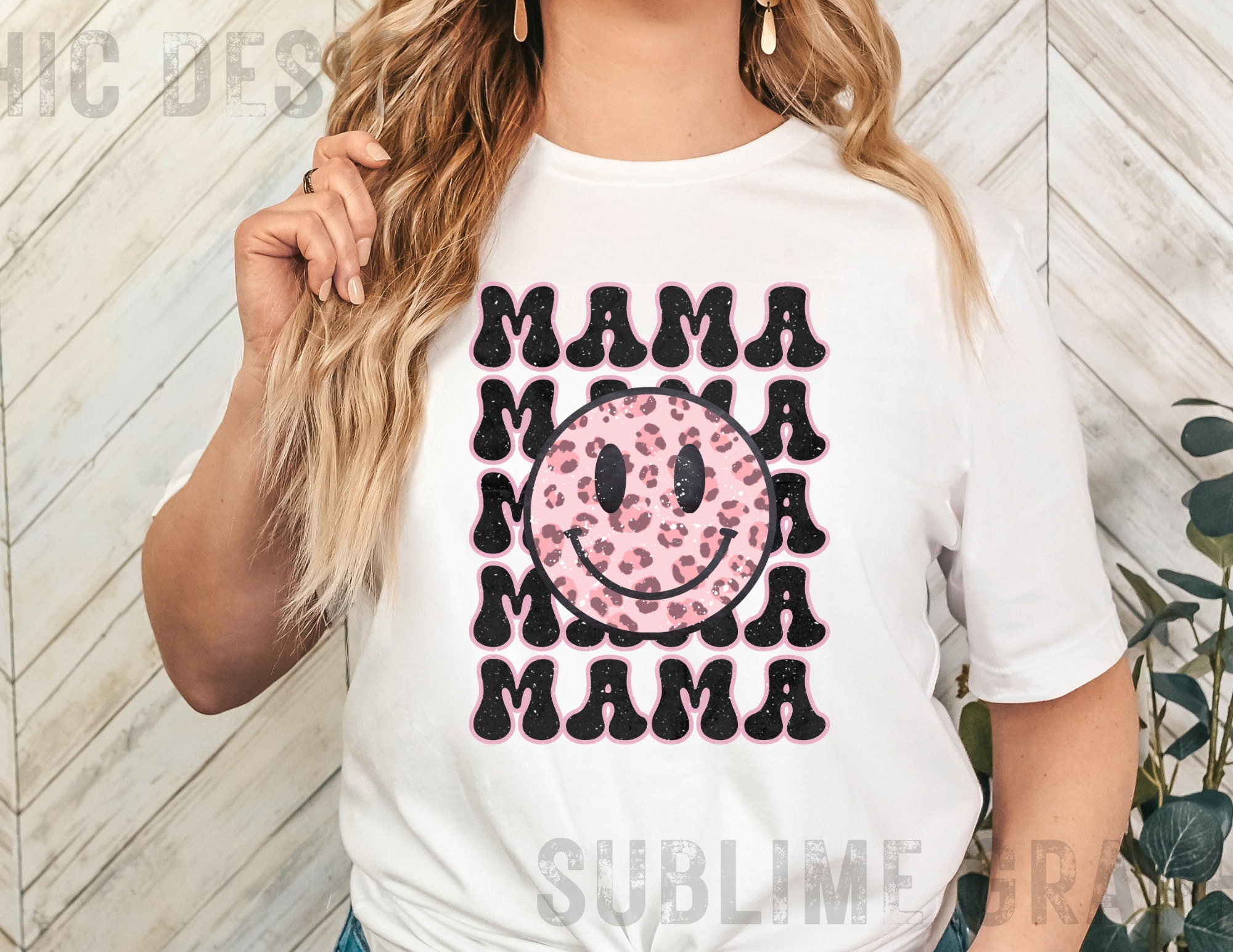 Retro Mama PNG Mama Retro Smiley Png Stacked Mama PNG Smiley Mama PNG ...