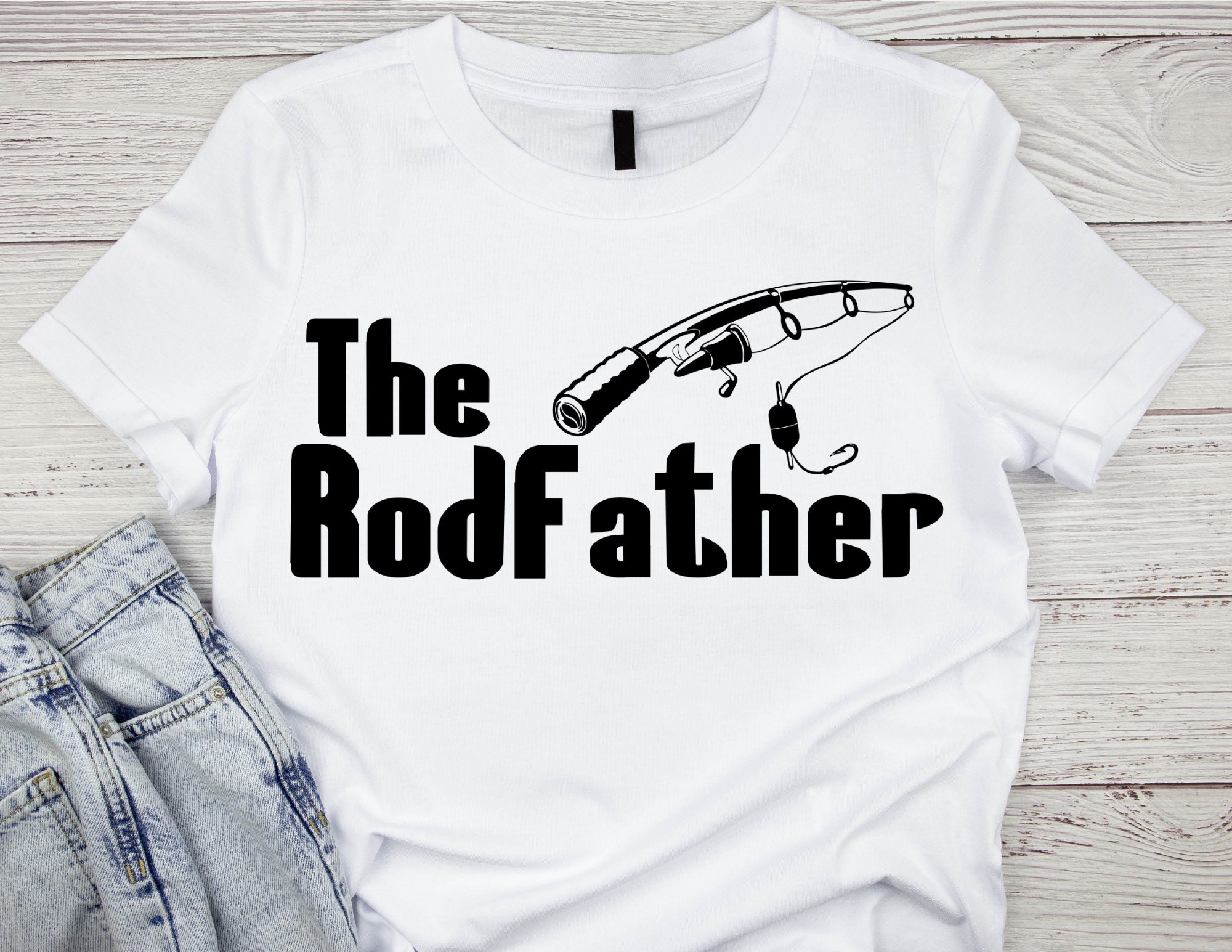 The Rod Father Sublimation PNG | Fishing Dad Sublimation | Fathers Day ...