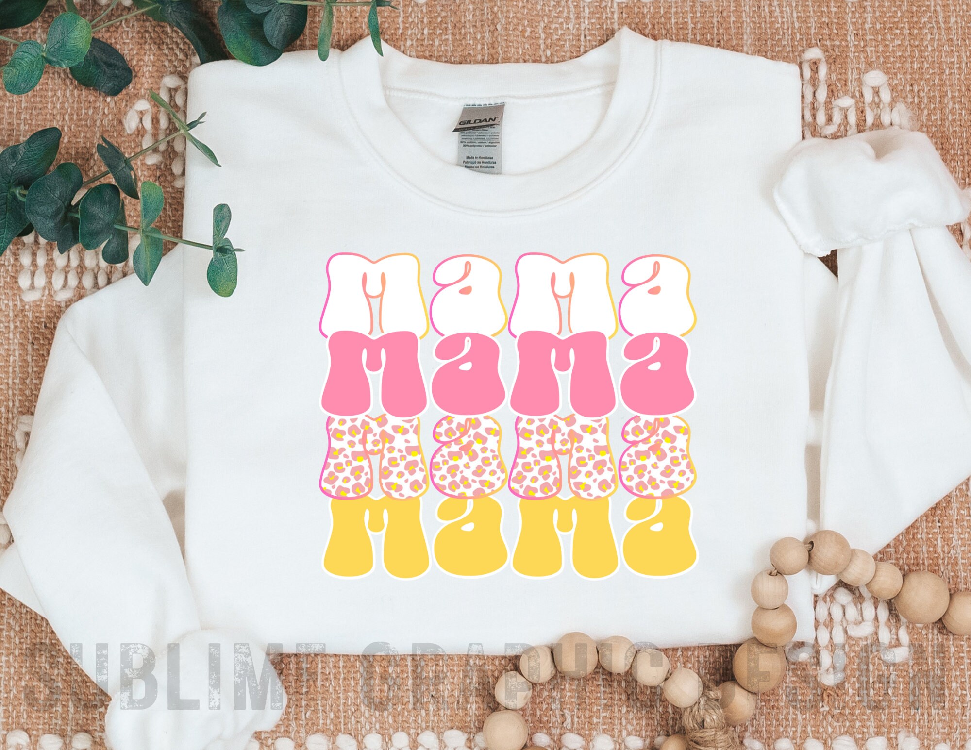 Stacked Leopard Mama PNG | Retro Mama Png | Stacked Mama PNG | Mom Life ...