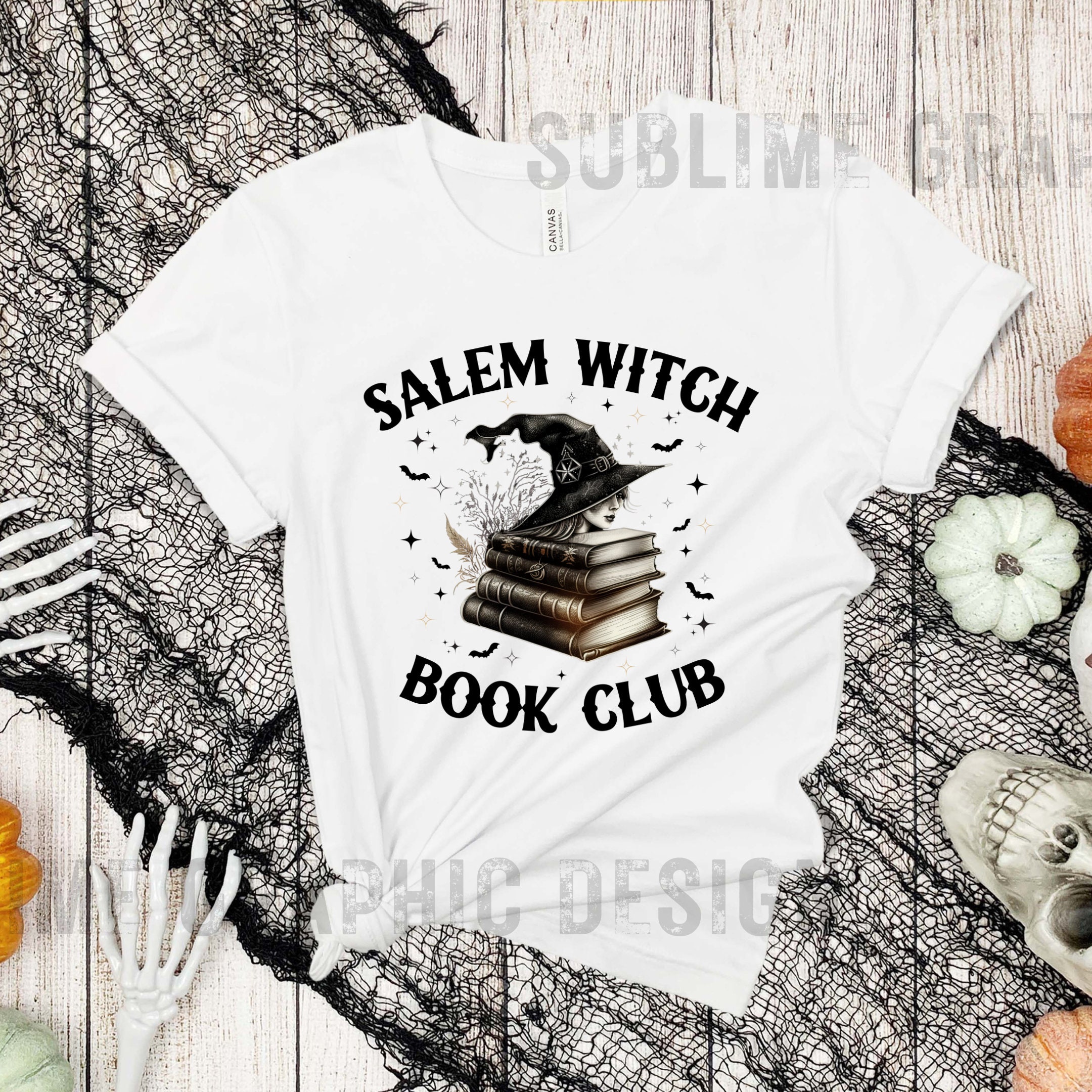 Salem Witch Book Club PNG Sublimation | Salem Witch Company PNG ...