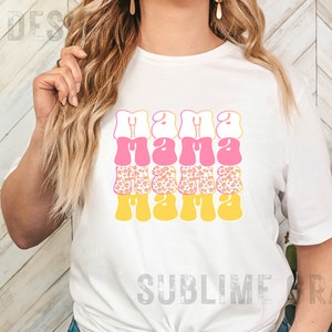Stacked Leopard Mama PNG | Retro Mama Png | Stacked Mama PNG | Mom Life ...