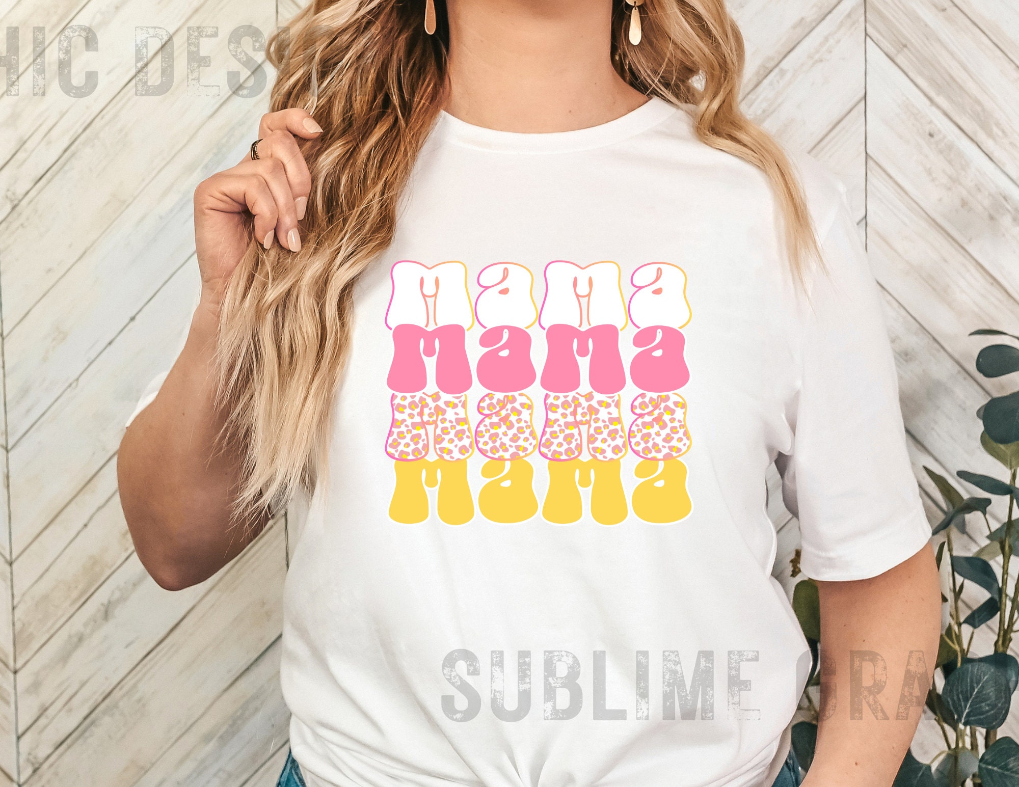 Stacked Leopard Mama PNG | Retro Mama Png | Stacked Mama PNG | Mom Life ...