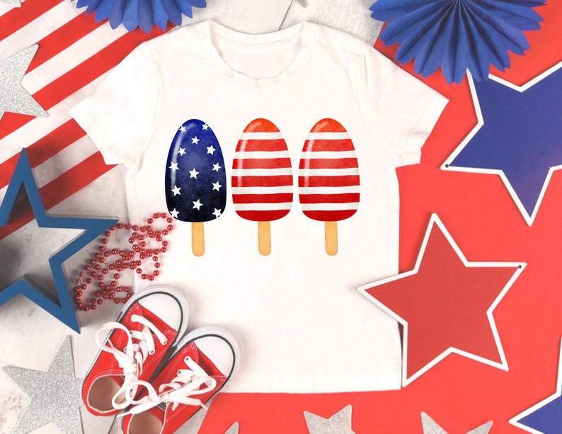 Patriotic Popsicle PNG | Independence Day Design | 4th of July PNG ...