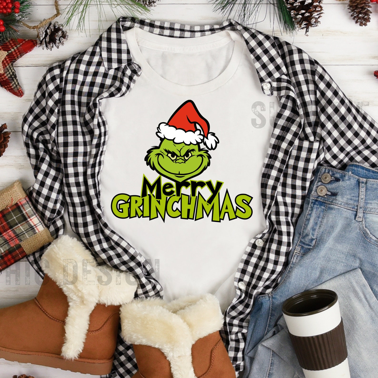 Merry Grinchmas PNG | Grinch Face PNG | Grinchy Face PNG | Grinch ...