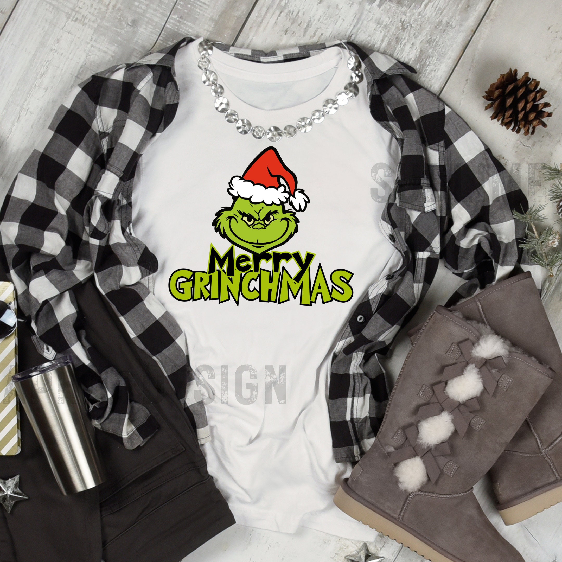Merry Grinchmas PNG | Grinch Face PNG | Grinchy Face PNG | Grinch ...