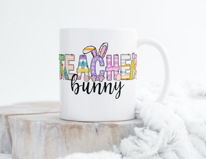 Teacher Easter PNG | Teacher Bunny PNG | Easter Sublimation PNG ...