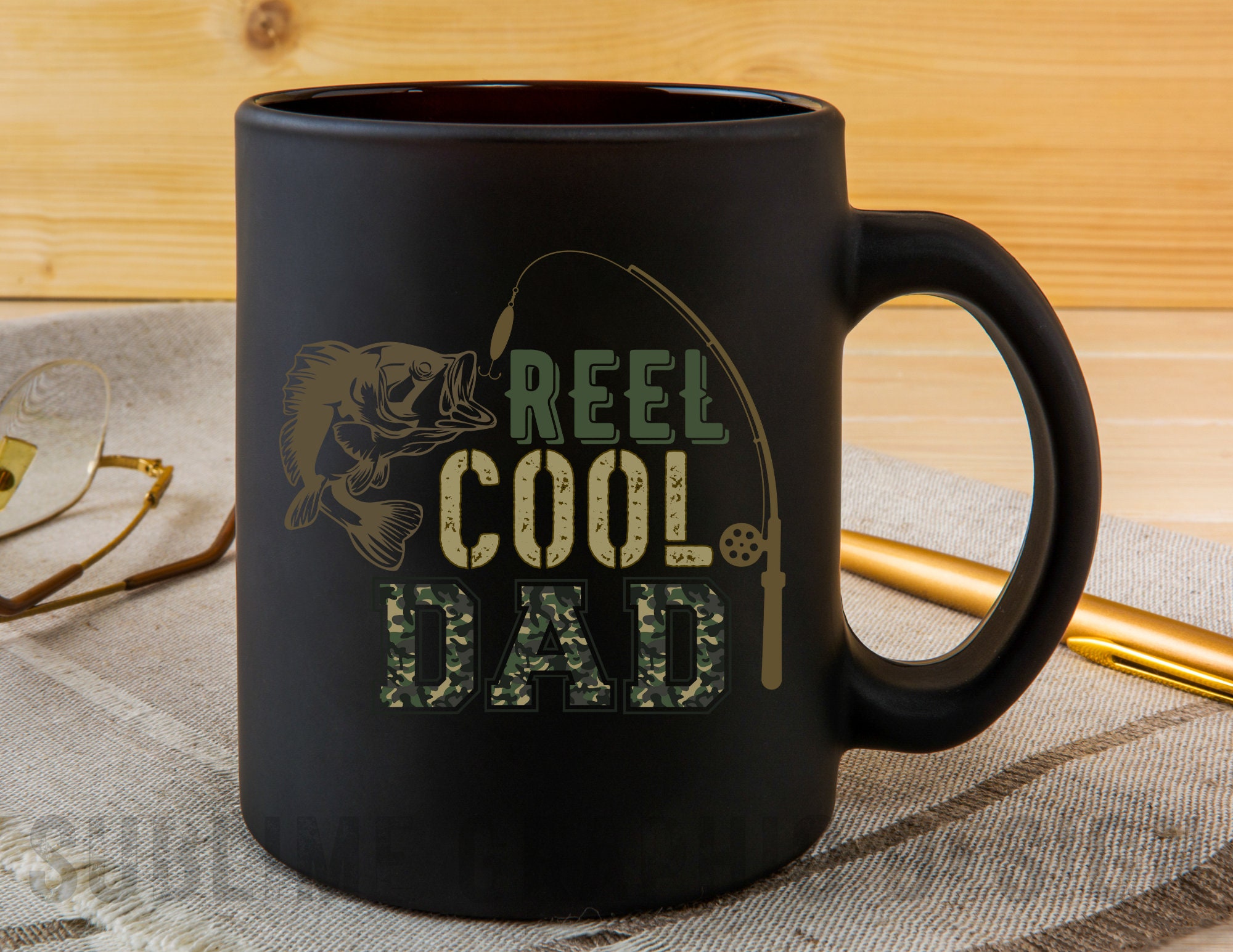 Reel Cool Dad PNG Sublimation Reel Cool Dad PNG Camouflage Dad PNG ...