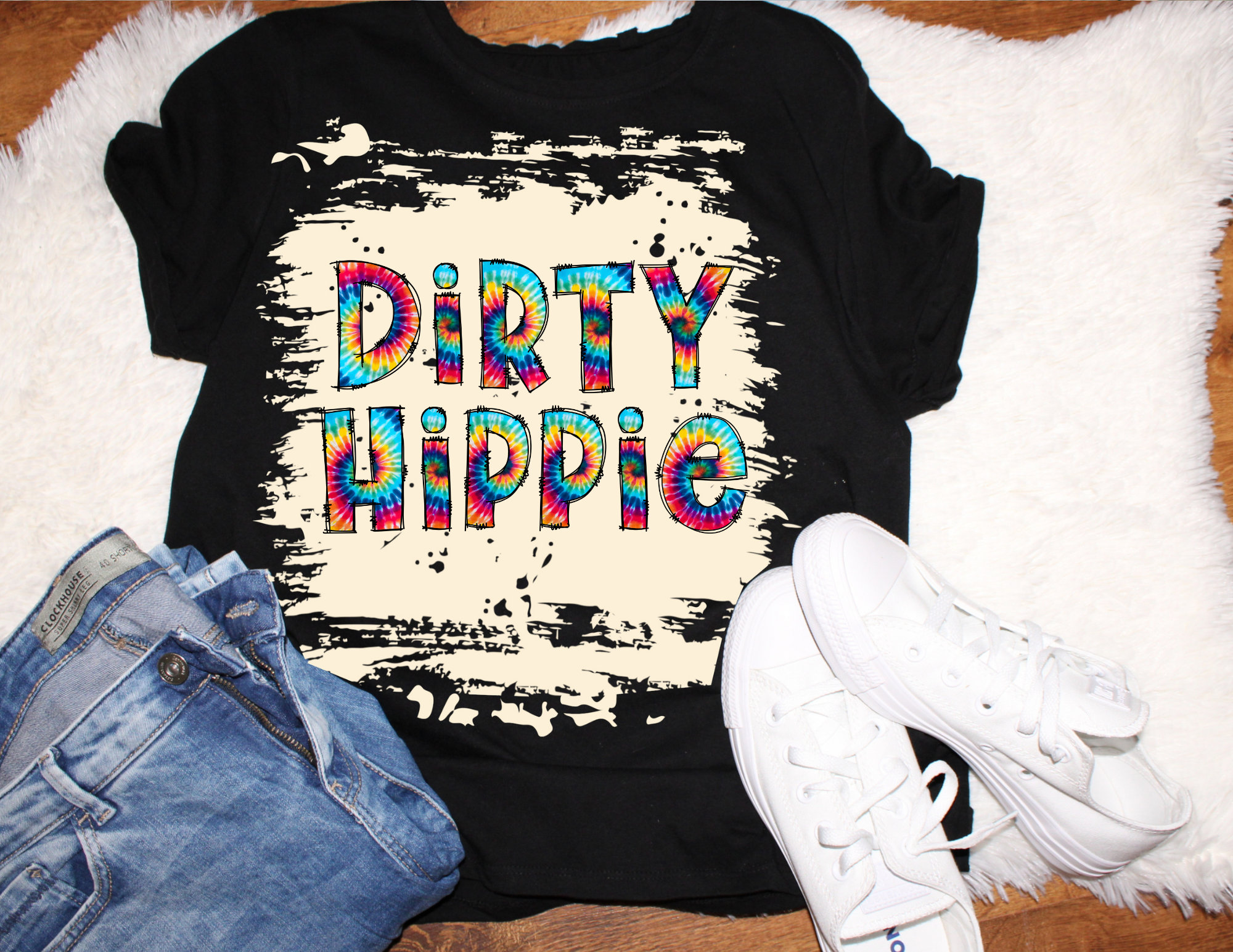 Dirty Hippie Sublimation PNG Hippie Sublimation Design PNG Tie Dye ...