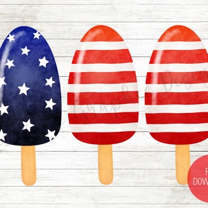 Patriotic Popsicle PNG | Independence Day Design | 4th of July PNG ...