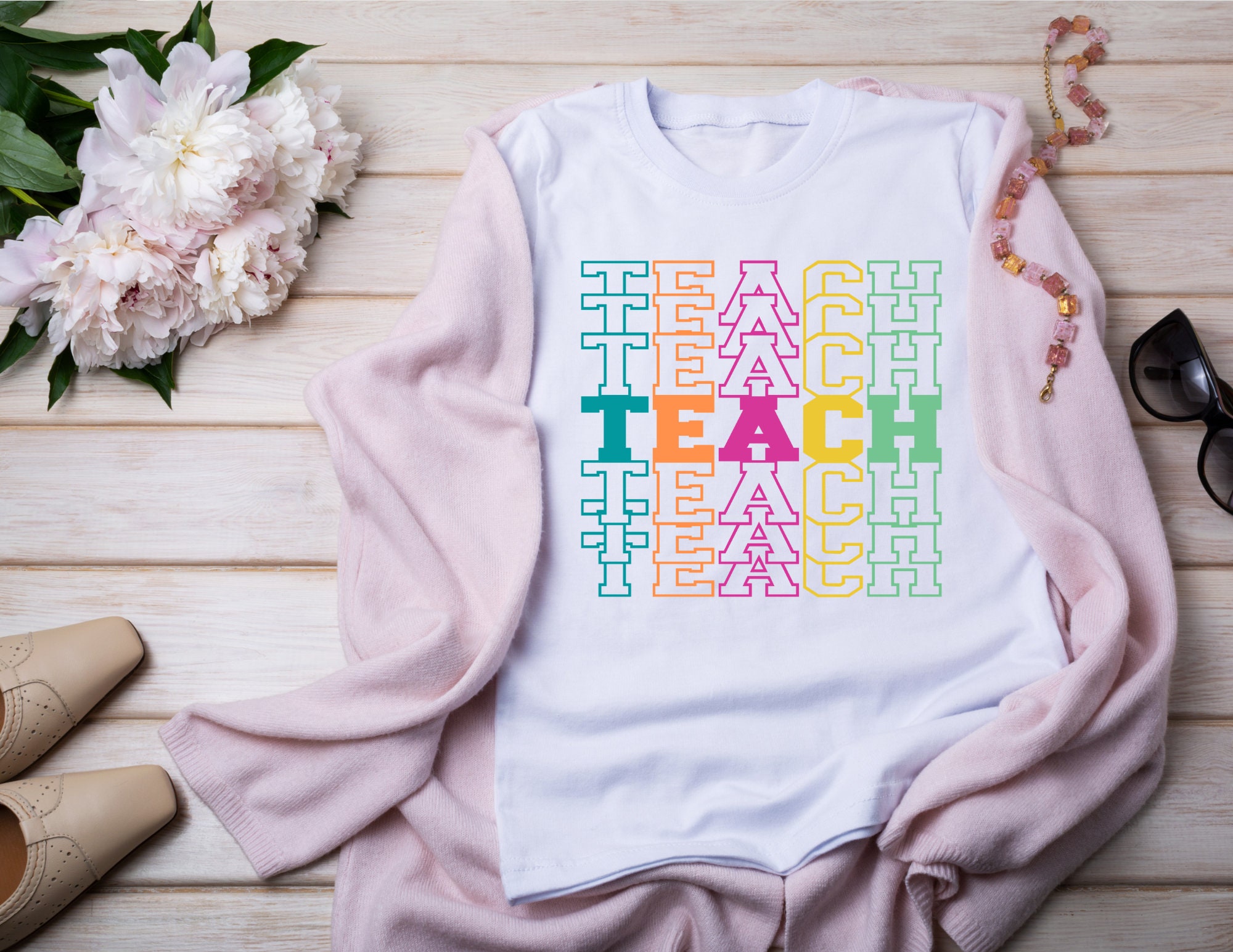 Teach Sublimation PNG | Elementary School Teacher PNG | Middle School ...