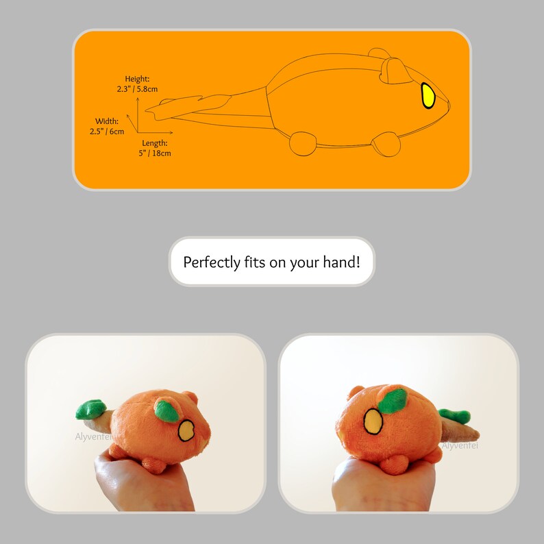Pumpkin Mouse Plushie Sewing Pattern PDF, SVG and Instructions - Etsy