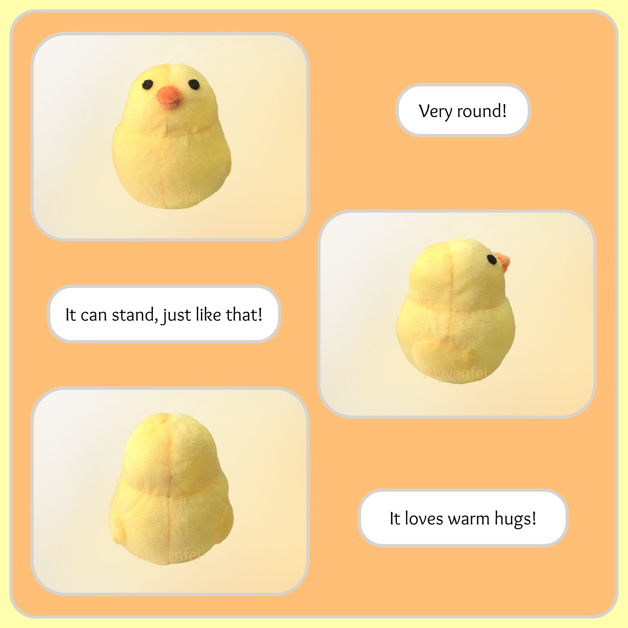 Chicken Plushie Sewing Pattern (PDF, SVG)- With Bonus Chick! and ...