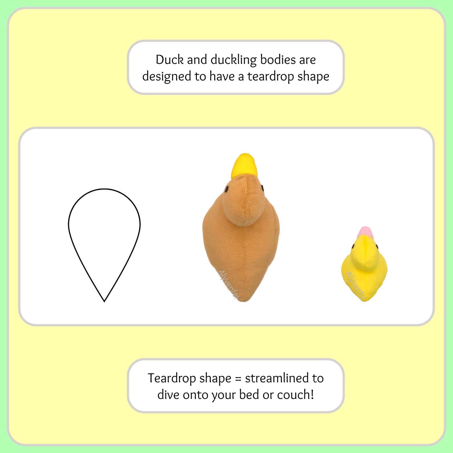 Duck Plushie Sewing Pattern (PDF, SVG)- With Bonus Duckling! and ...