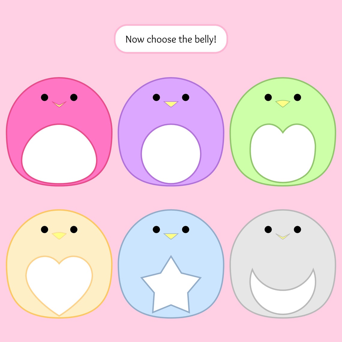 Birb Blob Plushie Sewing Pattern (PDF, SVG) With Instructions- Small ...