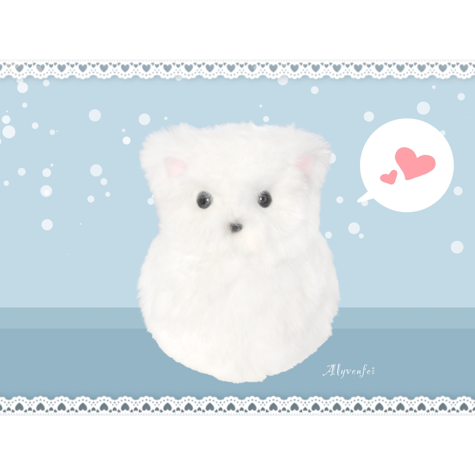 Snowball Animal Plushie Sewing Pattern (PDF, SVG) and Instructions ~ 3 ...