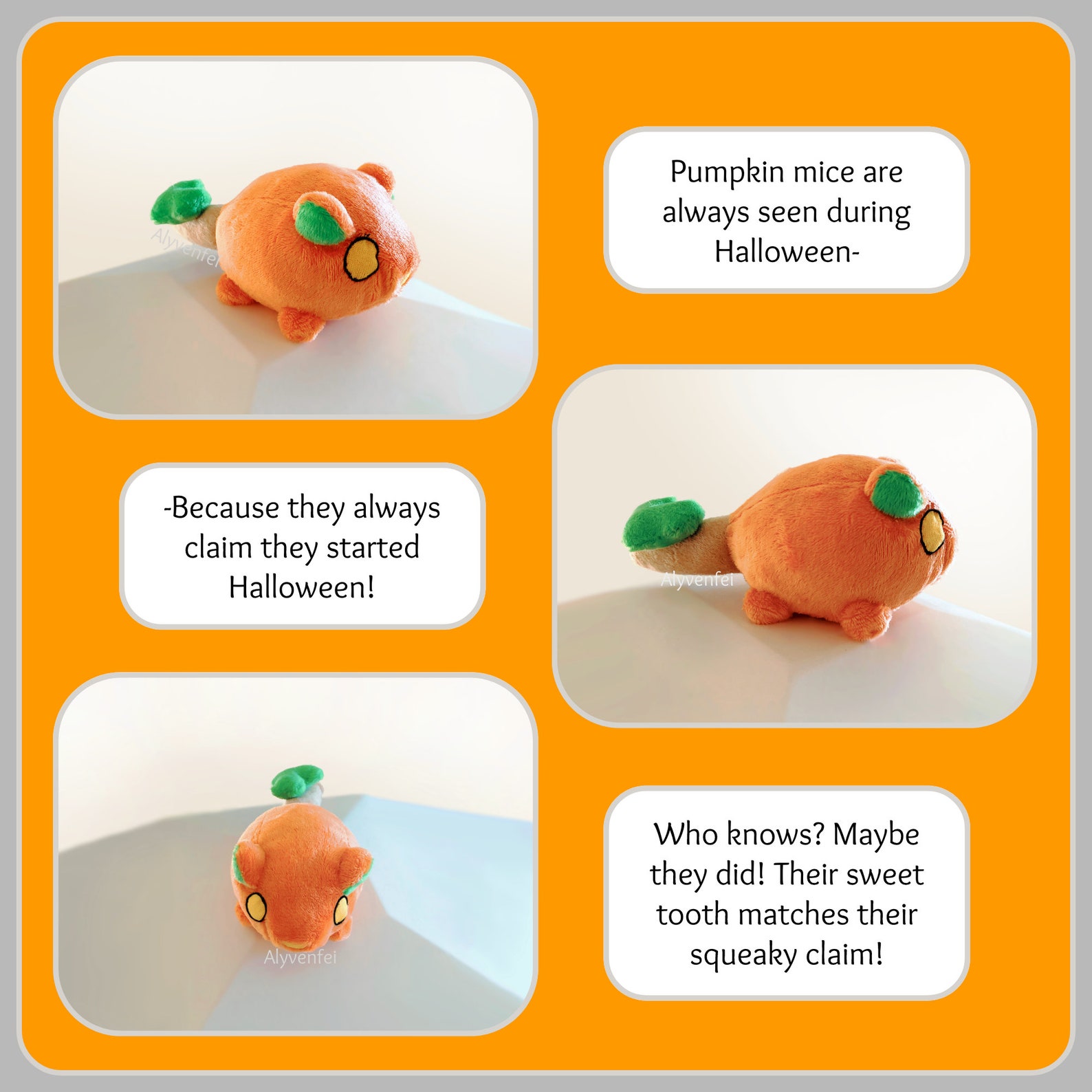 Pumpkin Mouse Plushie Sewing Pattern PDF SVG and - Etsy