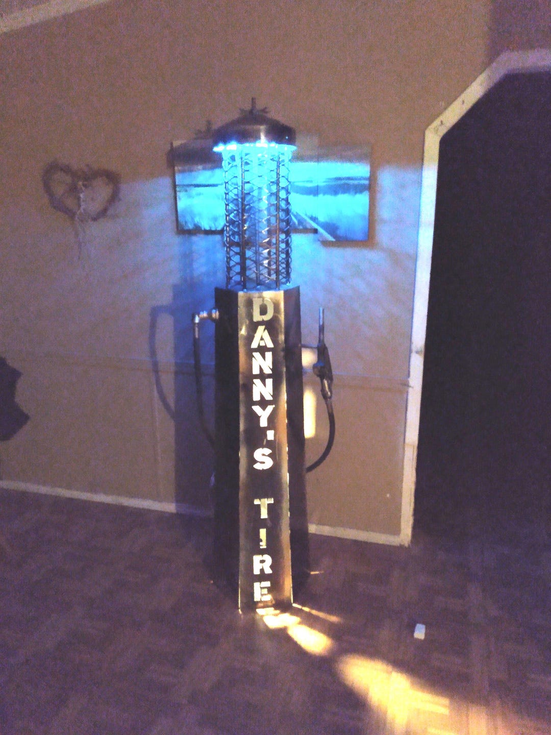 1930 Style Gas Pump Replica. Customized Signs and Name Cut Outs. Built ...