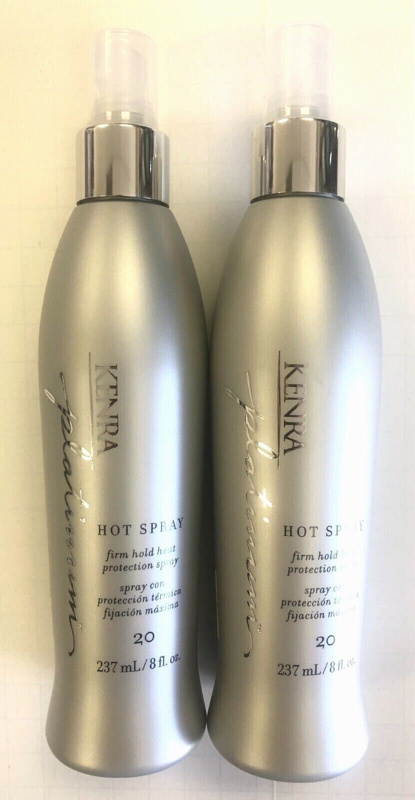 Kenra Platinum Hot Spray Firm Hold Heat Protection Spray 20 8 Oz 2 PACK ...