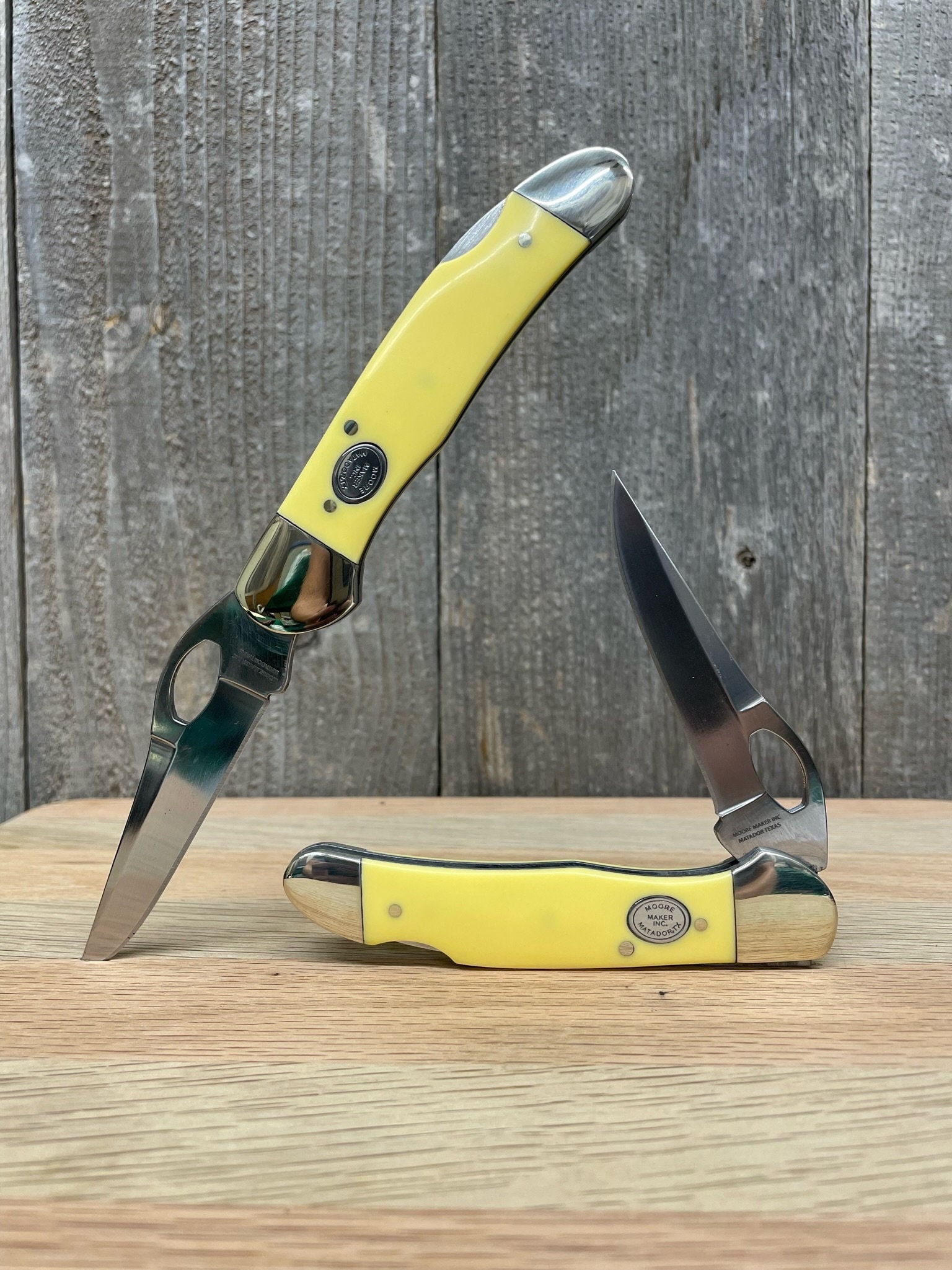Custom 1 Blade Lock Back Pocket Knife - Moore Maker, Groomsman ...