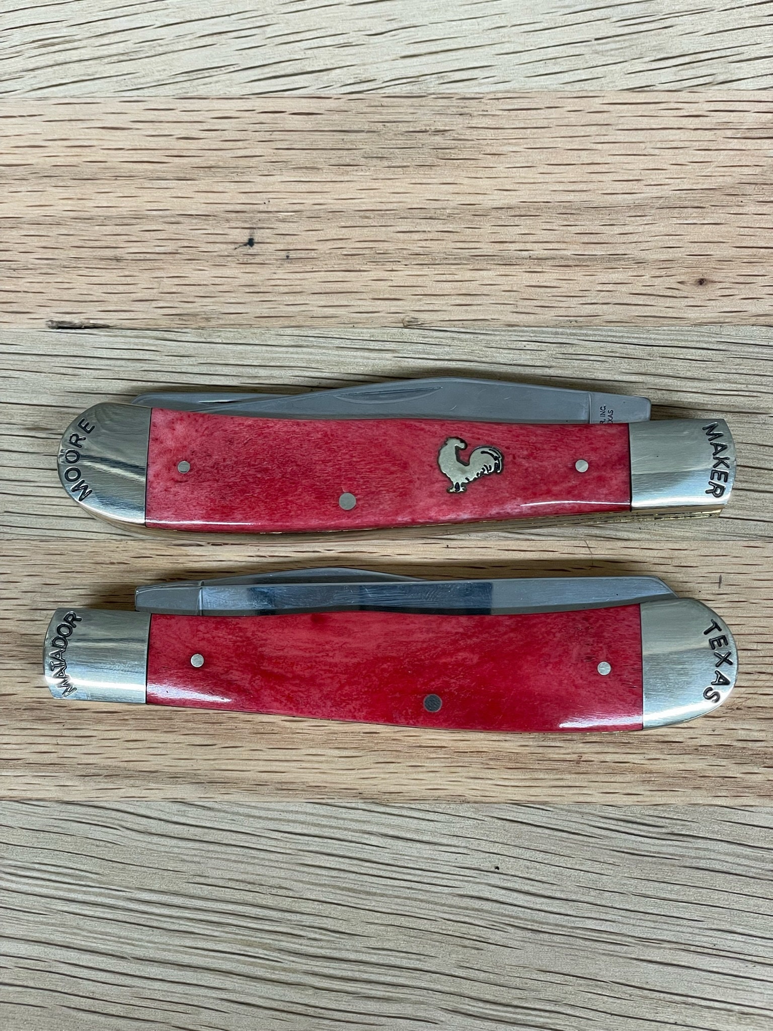 Custom Rooster Edition Knife Moore Maker, Groomsman, Engraved ...