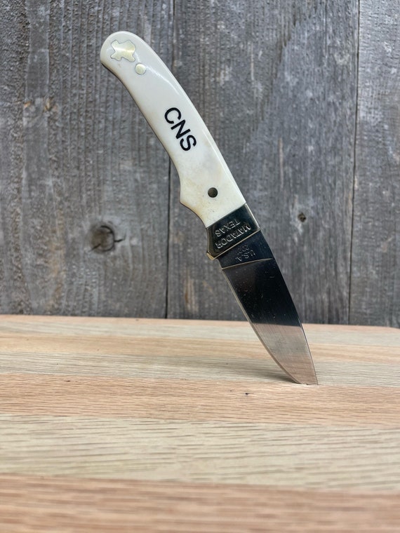 Custom Texas Fixed Blade Knife Moore Maker Groomsman - Etsy
