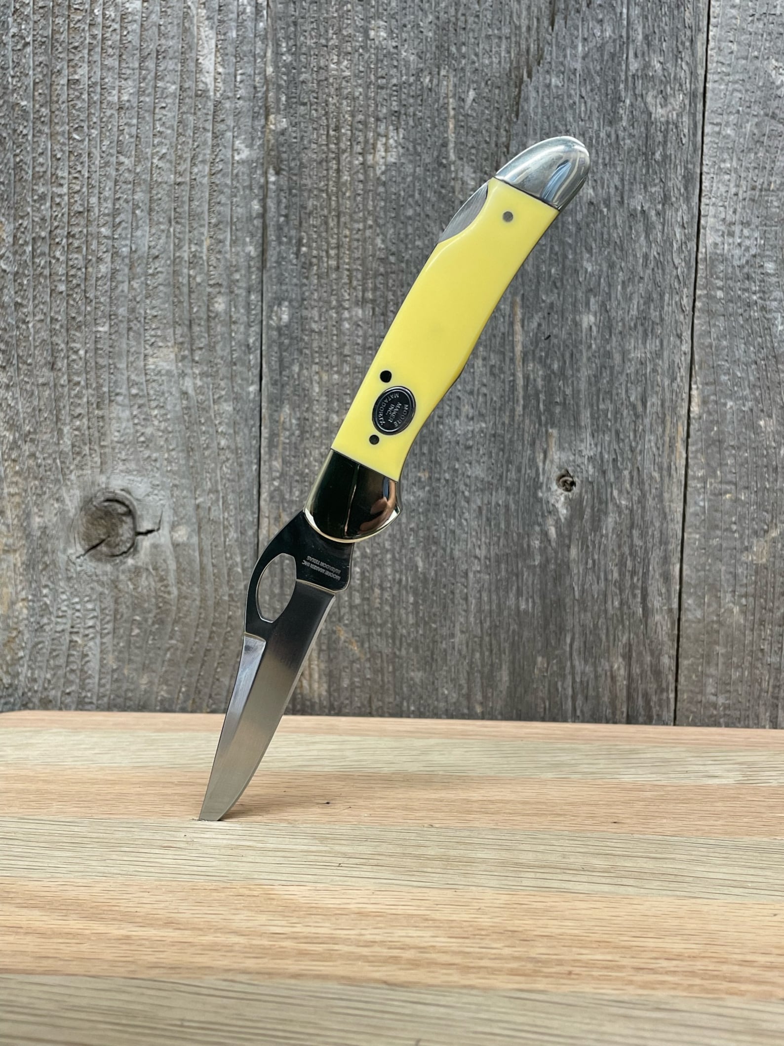 Custom 1 Blade Lock Back Pocket Knife - Moore Maker, Groomsman ...