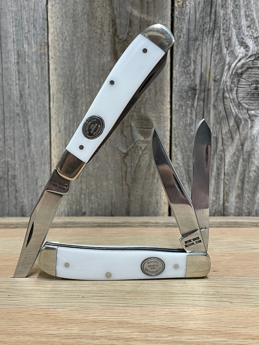 Custom Texas Pocket Knife - Moore Maker, Groomsman, Engraved ...