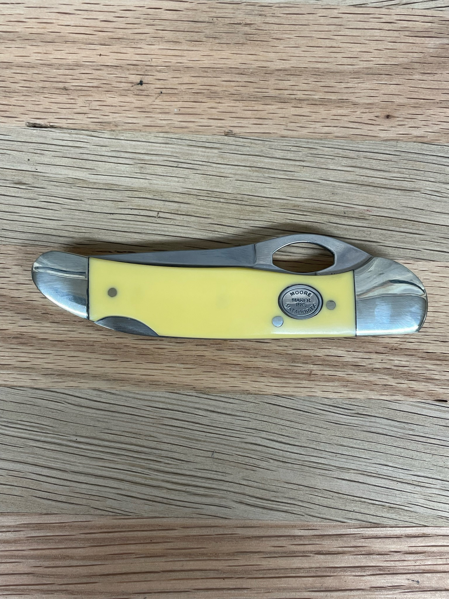 Custom 1 Blade Lock Back Pocket Knife - Moore Maker, Groomsman ...