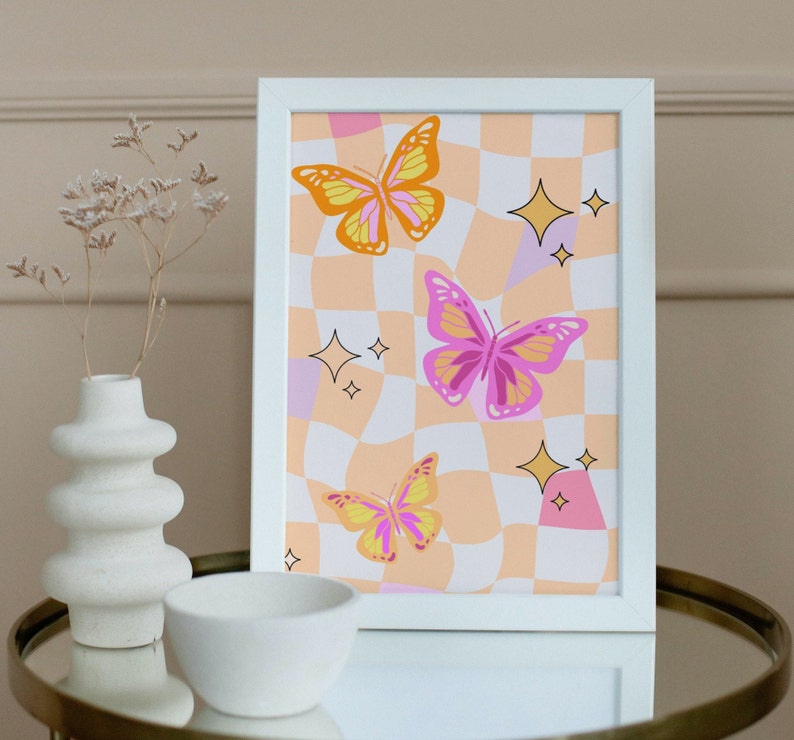 PRINTABLE Hot Pink Wall Art Trendy Art Prints, Set of 6 Prints, Tiger ...