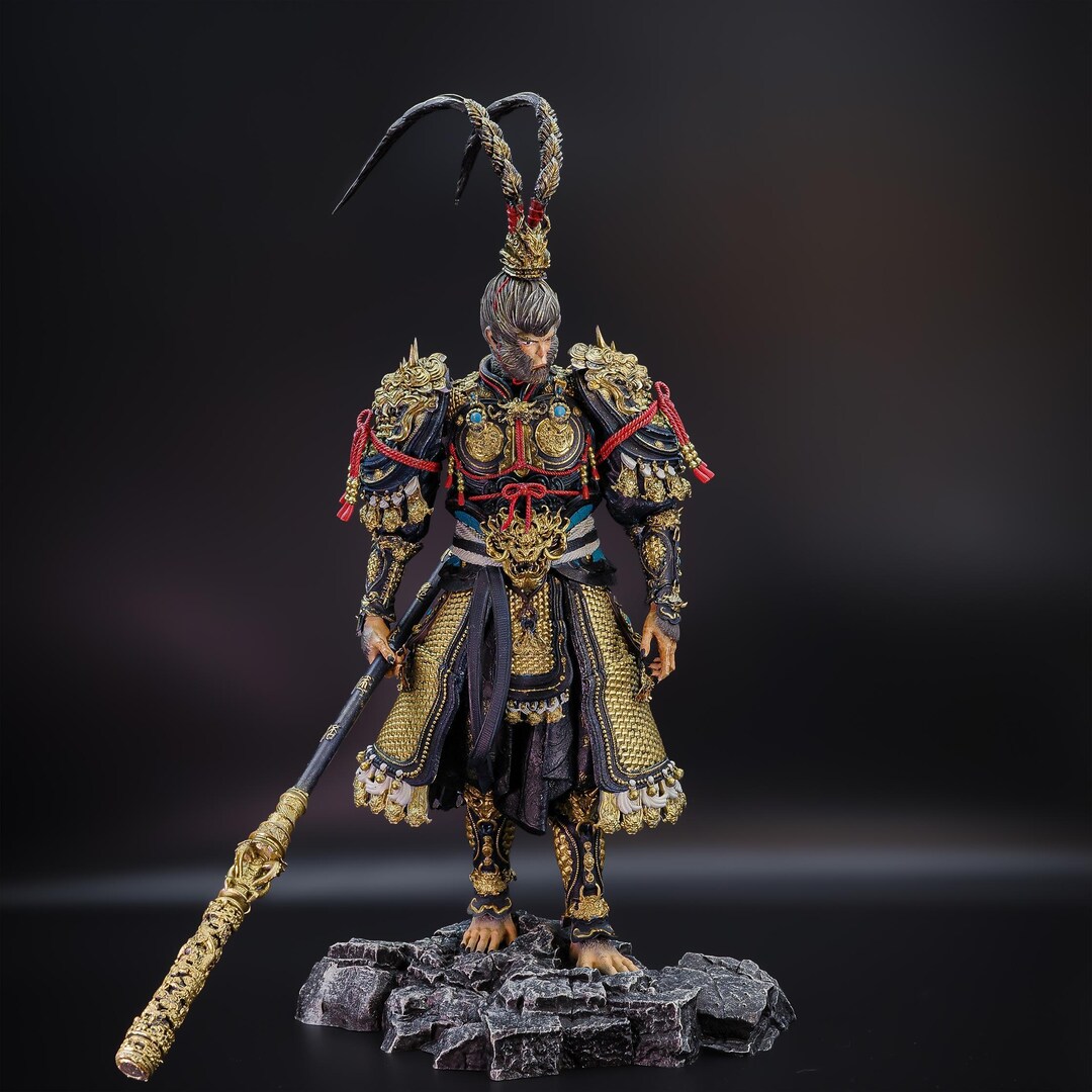 Black Myth Wukong Figure: Hand Painted Resin Statue, Gamer Decor - Etsy