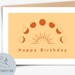 Printable Happy Birthday Moon Phase Card, Print at Home, Digital ...