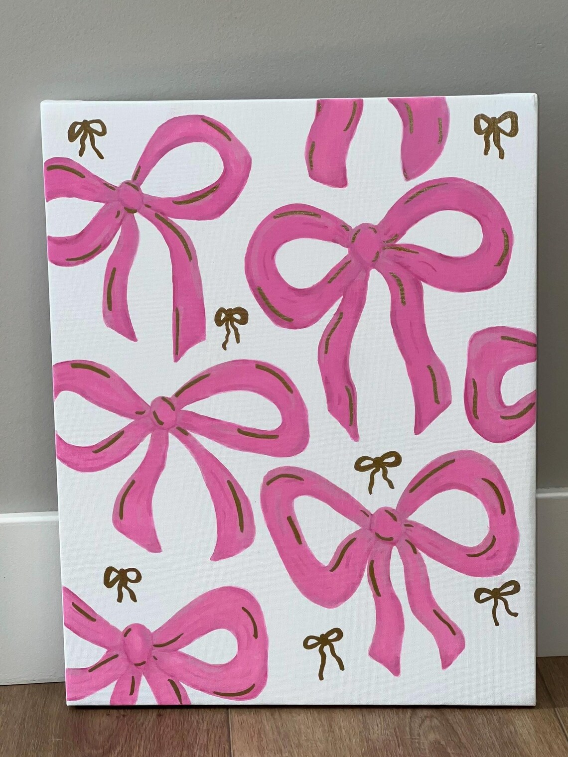 Abstract Bow Painting | Hand Painted | Acrylic Bow Painting | Wall Art ...
