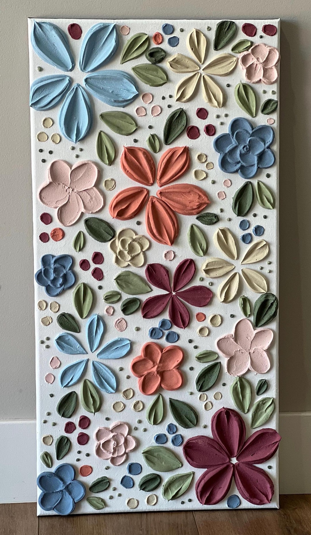 Texture Floral Painting | Texture Flower Painting | Floral Painting ...