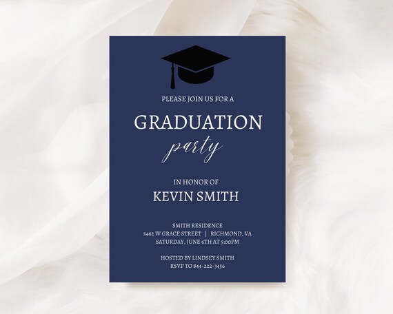 Graduation Party Invitation Graduation Party Graduation | Etsy