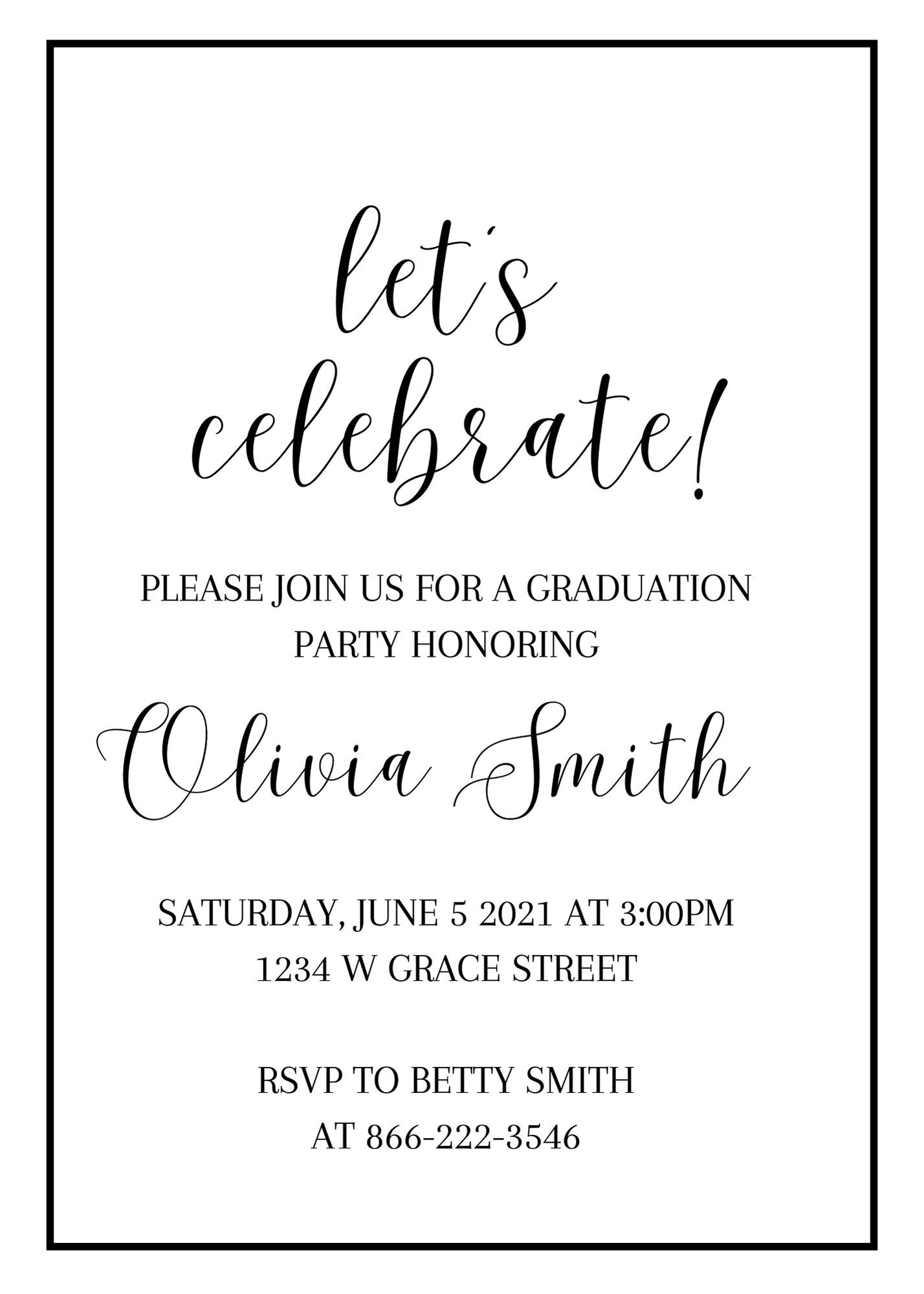 Graduation Party Invitation, Graduation Party, Graduation Invitation ...