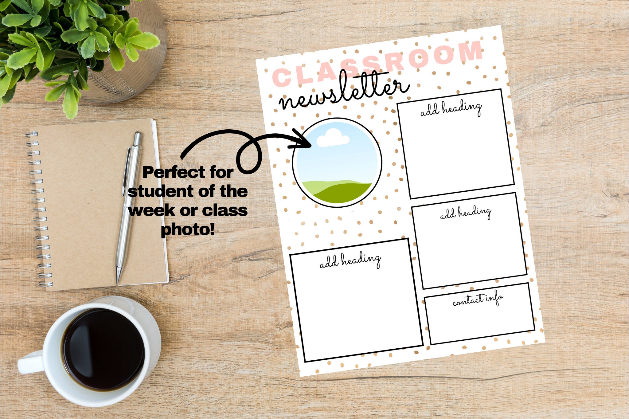 Polka Dot Meet the Teacher, Meet the Teacher Template, Teacher Info ...